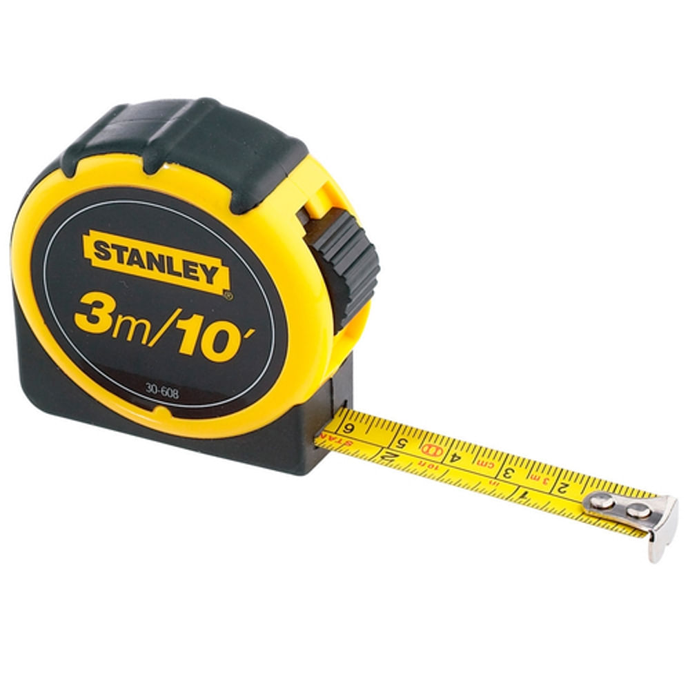 Trena 3 Metros Stanley 30-608 - Tecnoferramentas