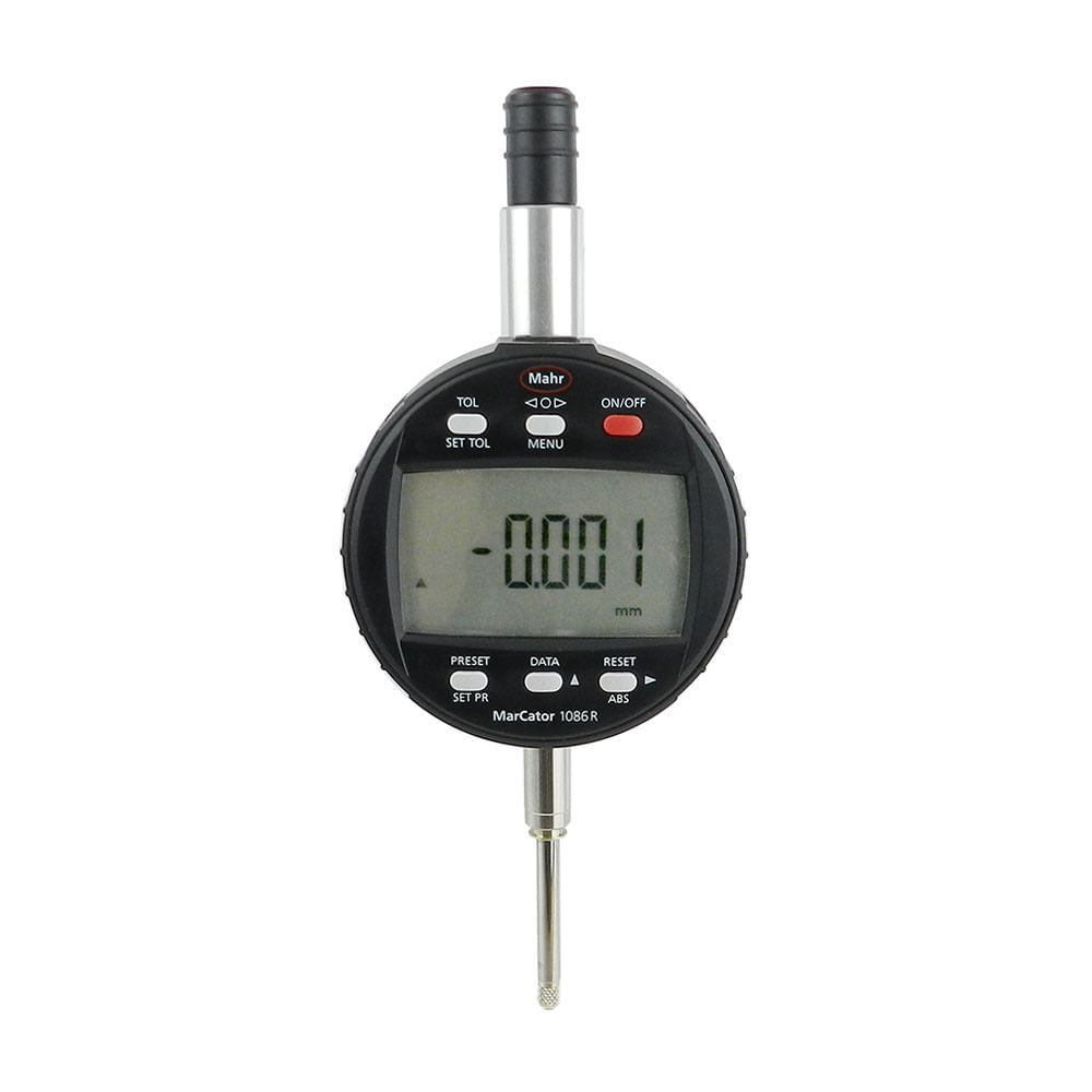 Relógio comparador digital 1086R curso 25 mm resolução 0.001 mm 0.00005 ...